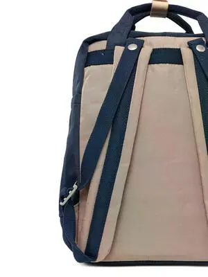 DOUGHNUT Macaroon Leather-trim Buckled Backpack