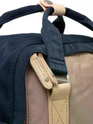 DOUGHNUT Macaroon Leather-trim Buckled Backpack