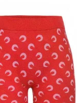 MARINE SERRE Moon Jacquard Bouclette Shorts