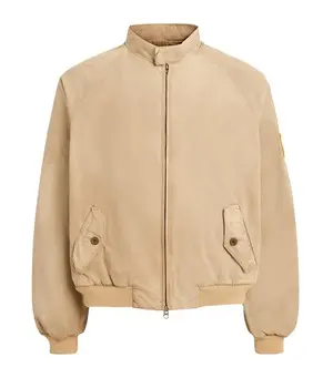 CHERRY LOS ANGELES Sun-faded Bomber Jacket - Beige