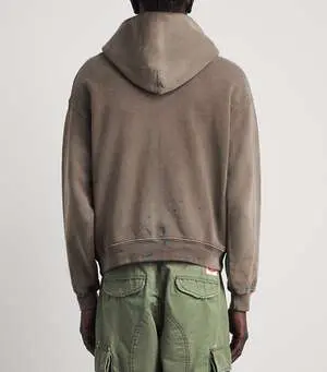 CHERRY LOS ANGELES Distressed Zip-up Hoodie