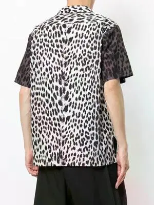 PORTS V Leopard Print Short Sleeve Shirt