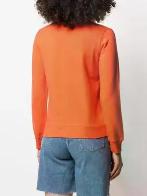 A.p.c. Tina Logo-embroidered Sweatshirt - Orange