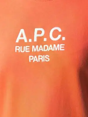 A.p.c. Tina Logo-embroidered Sweatshirt - Orange
