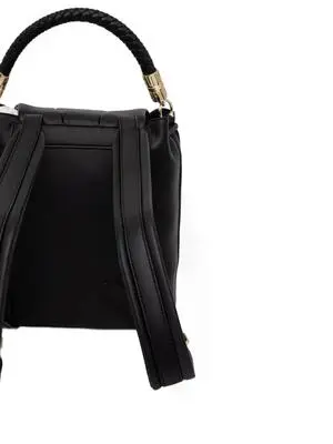 Moschino Logo-embossed Braided-handle Backpack