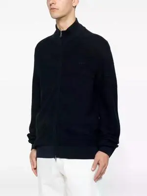 Gant Textured Zip-up Sweater