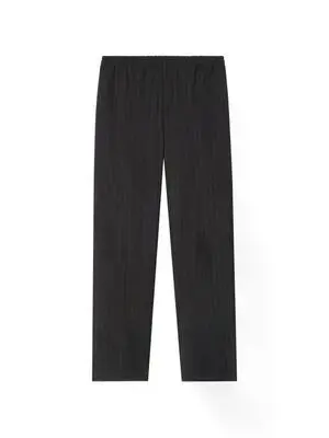 Burberry Pinstriped Wool Track Pants
