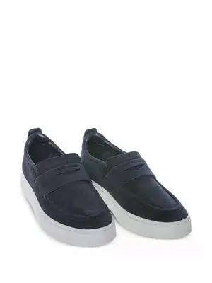 Armani Exchange Suede Penny Loafers