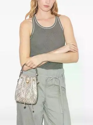 Tory Burch T Monogram Mini Bucket Bag - Grey