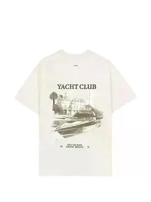 ONLY THE BLIND Riviera Charter Graphic-print T-shirt - Neutrals