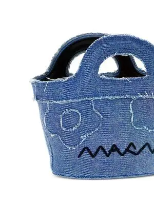 Marni Mini Denim Tropicalia Tote Bag