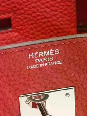 Hermès 30 Birkin Retourne Handbag - Red