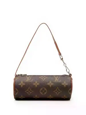 LOUIS VUITTON Monogram Papillon Pochette Handbag - Brown