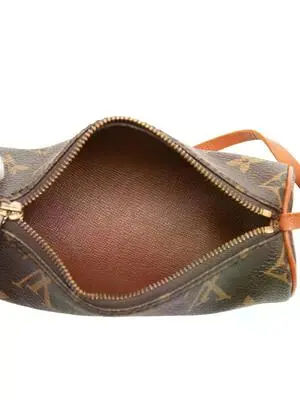 LOUIS VUITTON Monogram Papillon Pochette Handbag - Brown