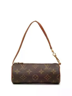 LOUIS VUITTON Monogram Papillon Pochette Handbag - Brown