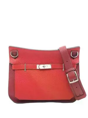 Hermès Clemence Jypsiere 28 Bag - Red