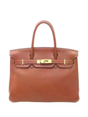 Hermès 2005 Clemence Birkin Retourne 30 Handbag - Brown