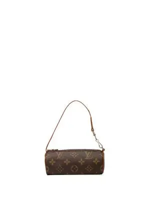 LOUIS VUITTON Monogram Papillon Pochette Handbag - Brown