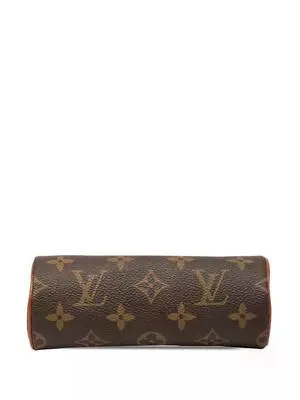 LOUIS VUITTON Monogram Papillon Pochette Handbag - Brown