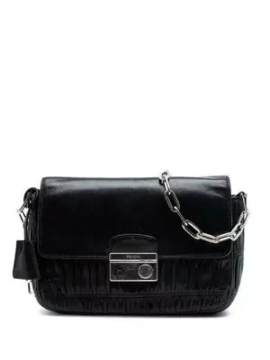 Prada Nappa Gaufre Sound Lock Shoulder Bag