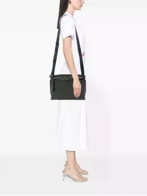 Loewe Leather Anagram T Pouch Crossbody Bag - Green
