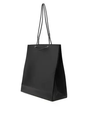 Fendi Medium Leather Shopping Satchel - Black