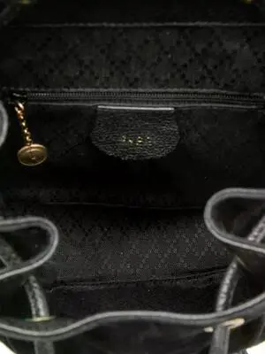 Gucci Suede Bamboo Backpack