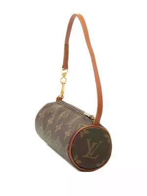 LOUIS VUITTON Monogram Papillon Pochette Handbag - Brown