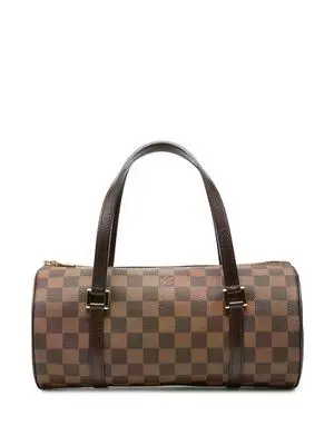 LOUIS VUITTON Damier Ebene Papillon 26 Handbag - Brown