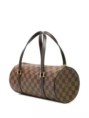 LOUIS VUITTON Damier Ebene Papillon 26 Handbag - Brown