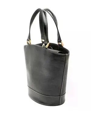Burberry 20th Century Leather Bucket Bag