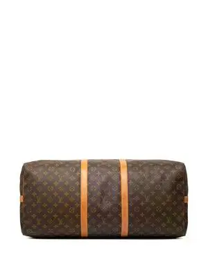LOUIS VUITTON Monogram Keepall Bandouliere 60 Travel Bag