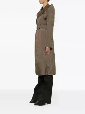Rick Owens Maria Asymmetric Trench Coat