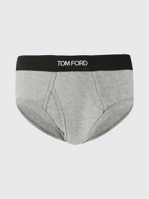 TOM FORD Stretch Cotton Briefs - Grey