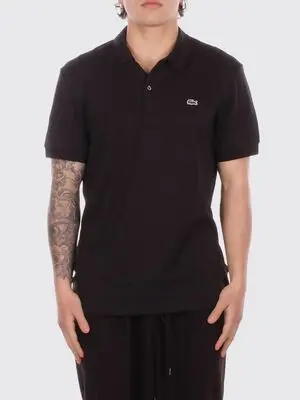 Lacoste Cotton Polo Shirt With Logo - Black
