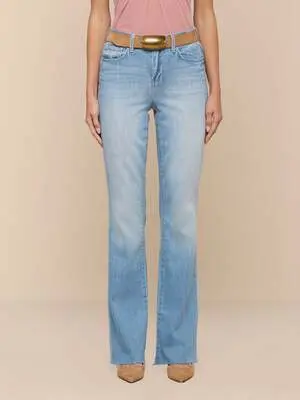 L'Agence Ruth Straight-leg Jean In Light Indigo