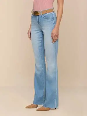 L'Agence Ruth Straight-leg Jean In Light Indigo