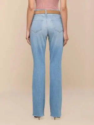 L'Agence Ruth Straight-leg Jean In Light Indigo