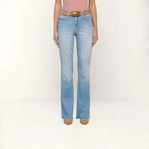 L'Agence Ruth Straight-leg Jean In Light Indigo - Pacific