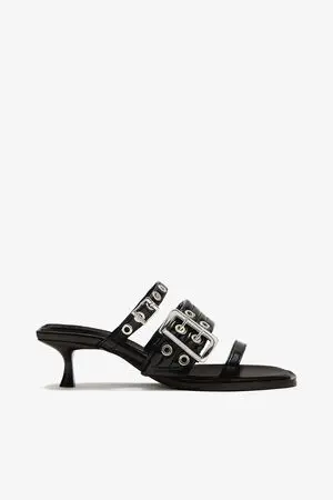 Ganni Metallic Mules Clogs For Women