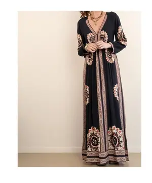 Ba&sh Vera Printed Maxi Dress - Black