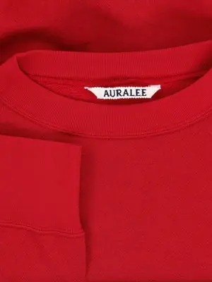 Auralee Cropped Crewneck Sweatshirt