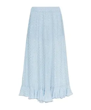 Zimmermann Ruffled Hem Wide-leg Trousers