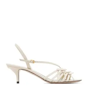 Valentino Garavani Logo High-heeled Sandals - Nude