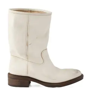 Prada Distressed Mid-calf Boots