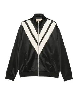 Valentino Garavani V-embellishment Bomber Jacket - Black