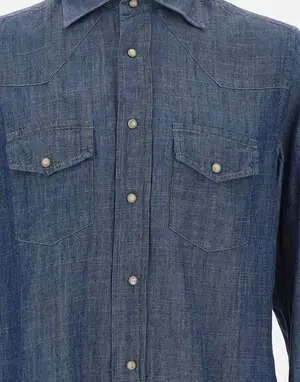 Eleventy Snap-front Western Shirt