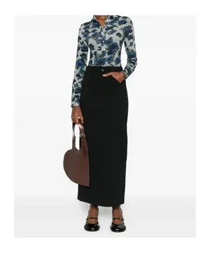 Coperni Floral Print Collared Bodysuit