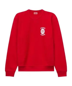 Kenzo Emblem Embroidered Cotton Sweatshirt