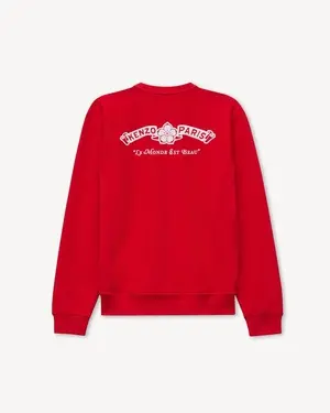 Kenzo Emblem Embroidered Cotton Sweatshirt